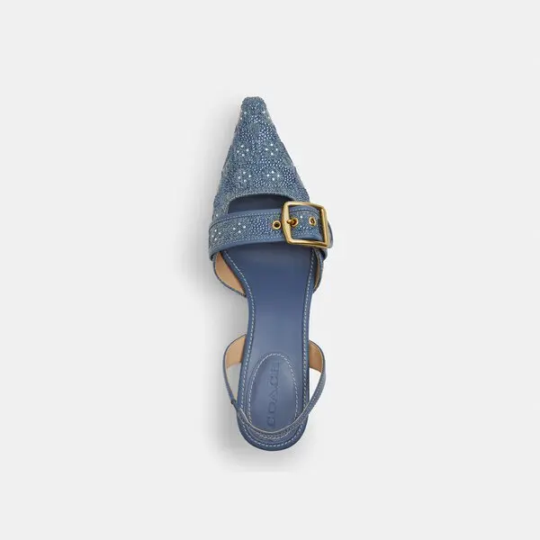 COACH Margot Slingback With Crystal Signature