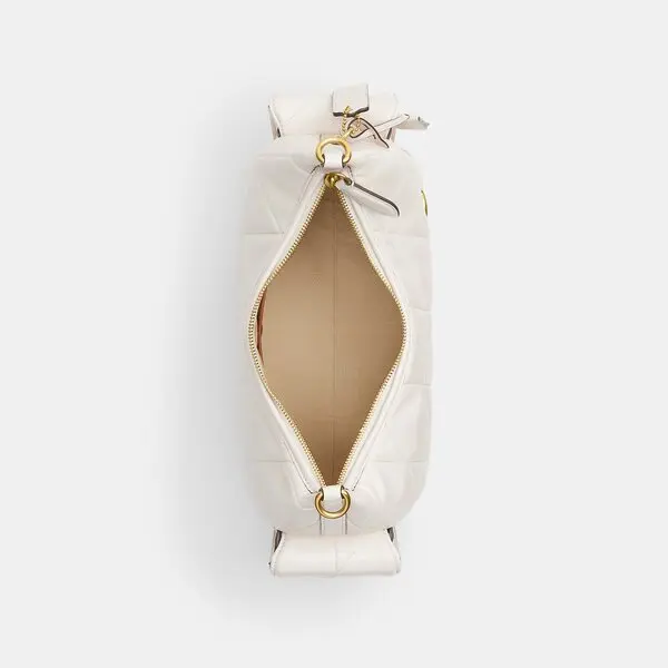 COACH Quilted Nappa Leather Pocket Juliet Bag 30 - Brass/chalk