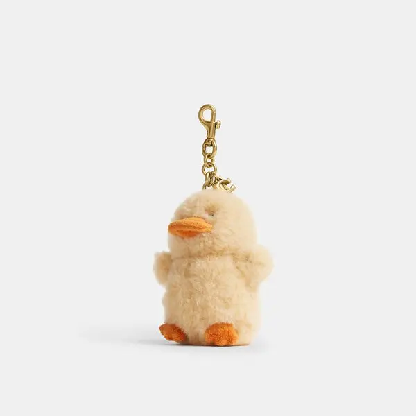 COACH Shearling Ducky Bag Charm - Brass/yellow Multi