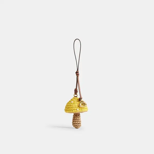 COACH Mushroom Bag Charm - Brass/multi