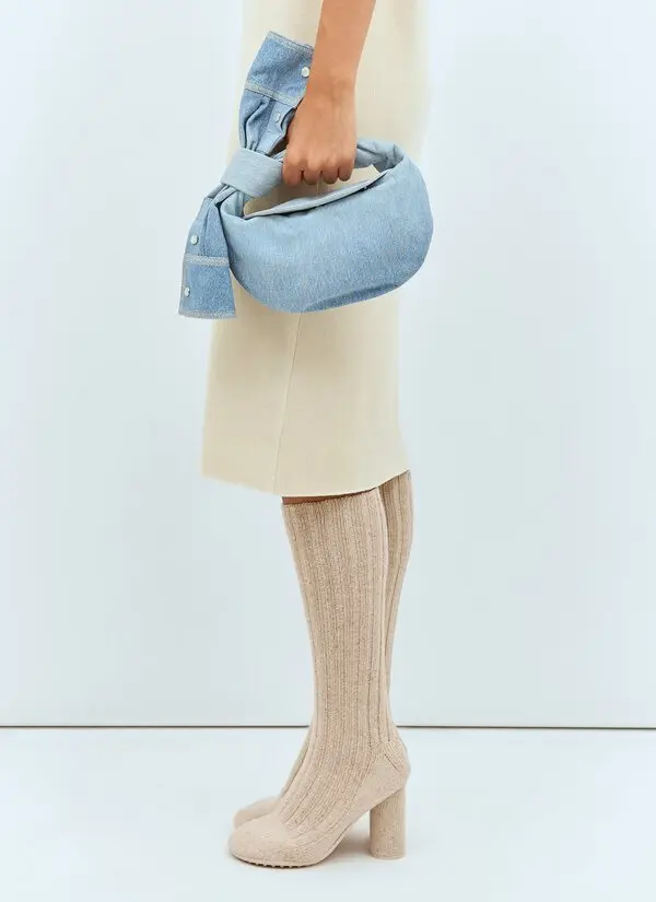 Bottega Veneta Mini Jodie Handbag In Denim