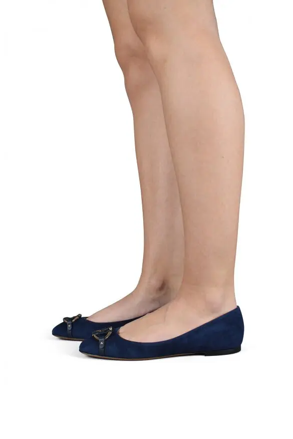 Valentino Garavani Suede Ballerinas - Blue