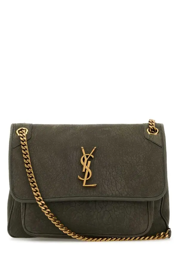 Saint Laurent Niki Shoulder Bag - Gray