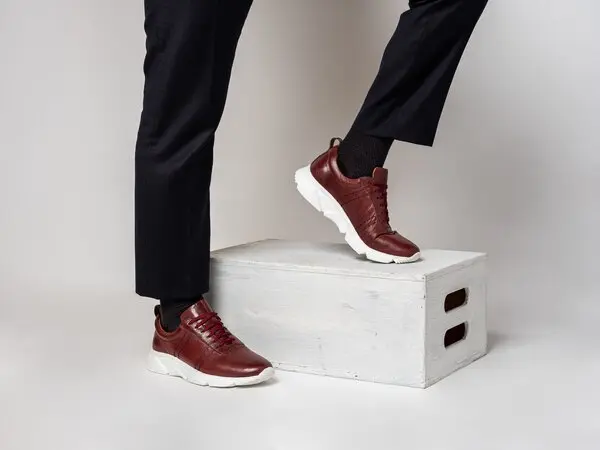 Lukure Flex Kangaroo Leather Sneakers - Black