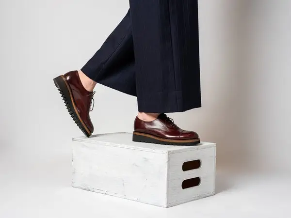Lukure Clara Lace-up Shoes - Burgundy