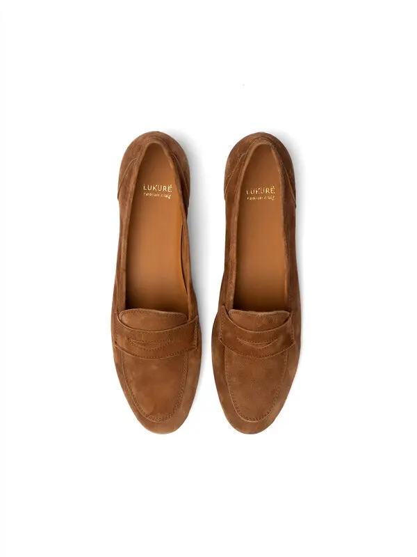 Lukure Soft Suede Loafer - Light Caramel