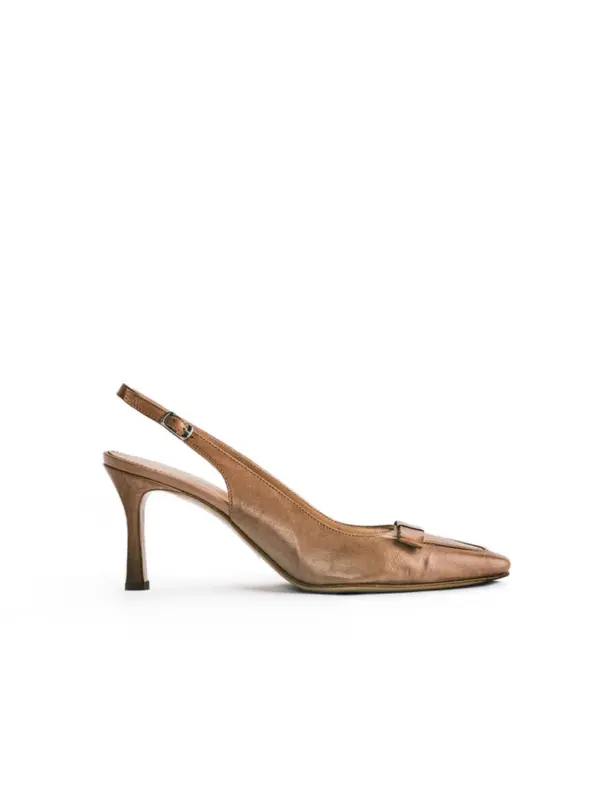 Lukure Emma Slingback Pumps - Blush