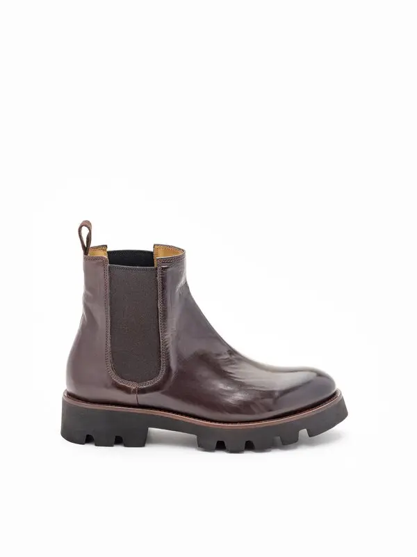 Lukure Chloe Chelsea Boots - Dark Brown