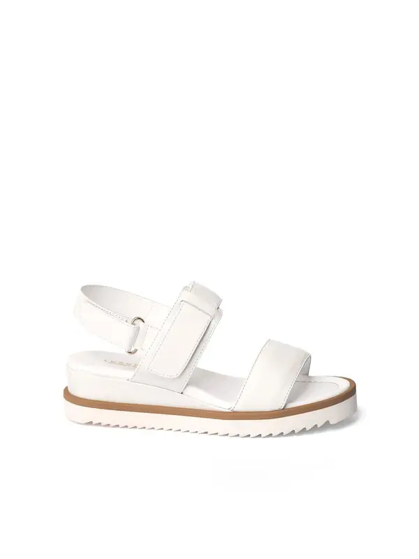 Lukure Cannes Platform Sandals - White