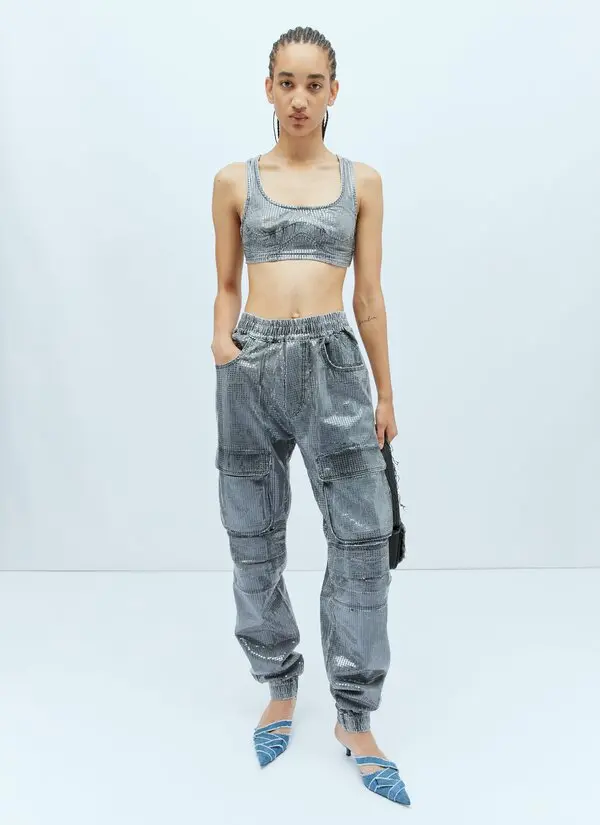 DIESEL® De-toppy-s Crop Top - Gray