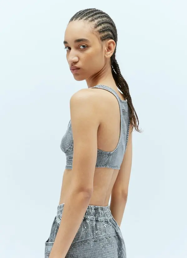 DIESEL® De-toppy-s Crop Top - Gray