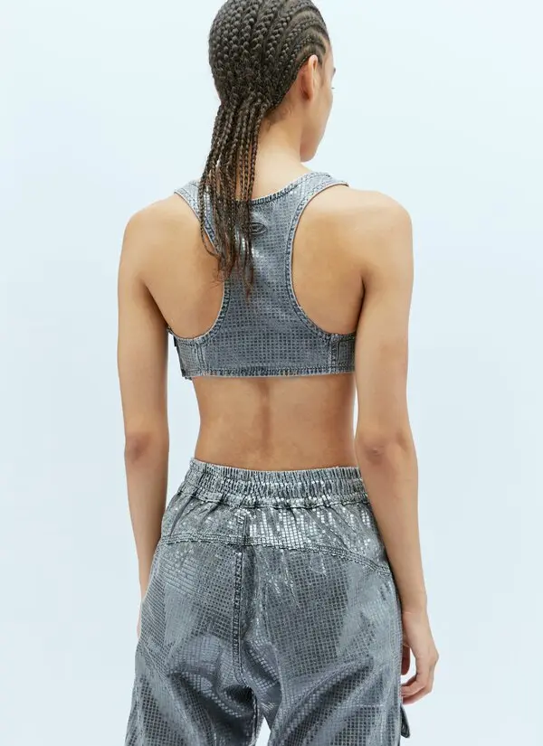 DIESEL® De-toppy-s Crop Top - Gray