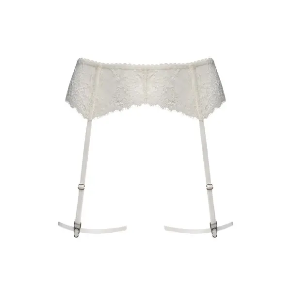 DARILY UNDERWEAR French Lace Garter Belt - White