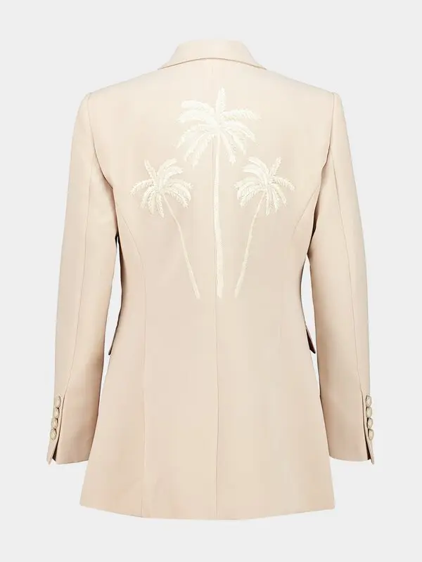 Johanna Ortiz Double-breasted Embroidered Jacket