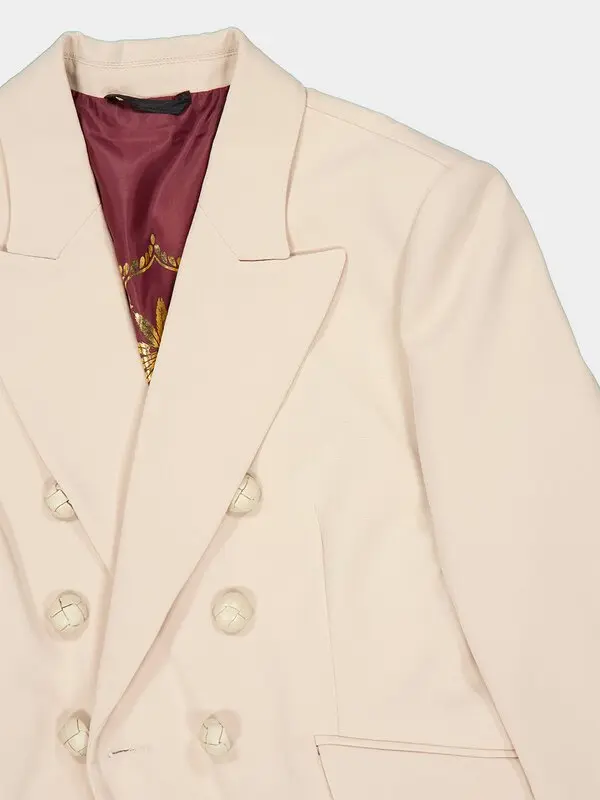 Johanna Ortiz Double-breasted Embroidered Jacket