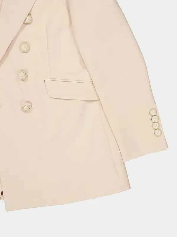 Johanna Ortiz Double-breasted Embroidered Jacket