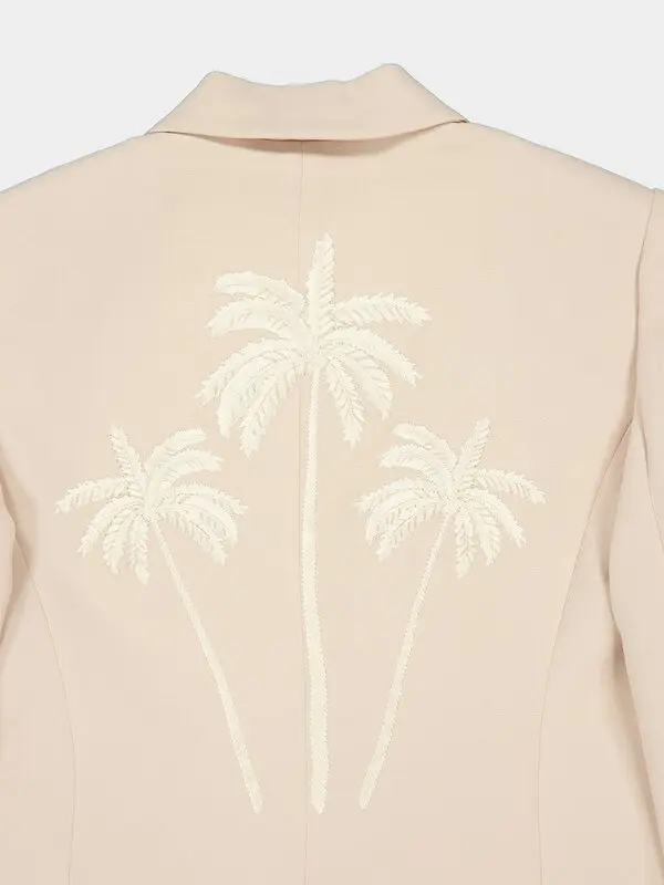 Johanna Ortiz Double-breasted Embroidered Jacket