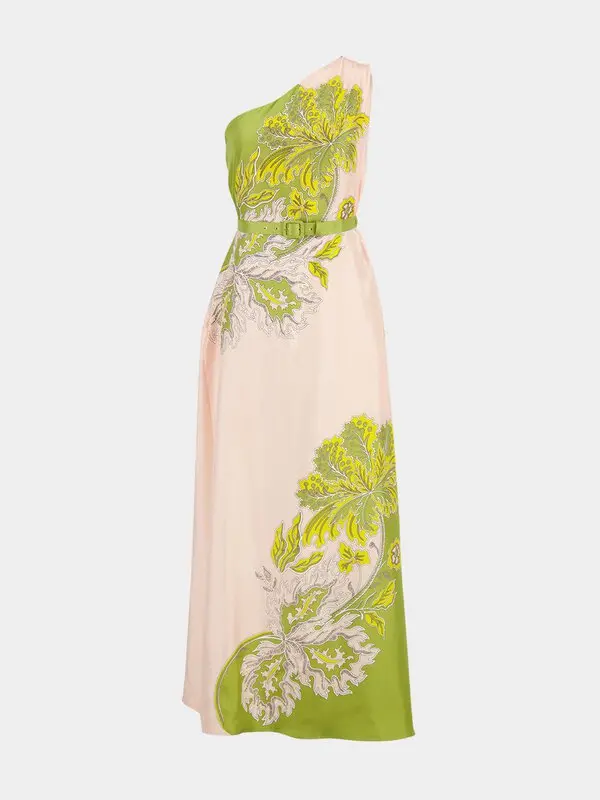 La DoubleJ Swathe Placée Pink Silk Twill Roy Dress