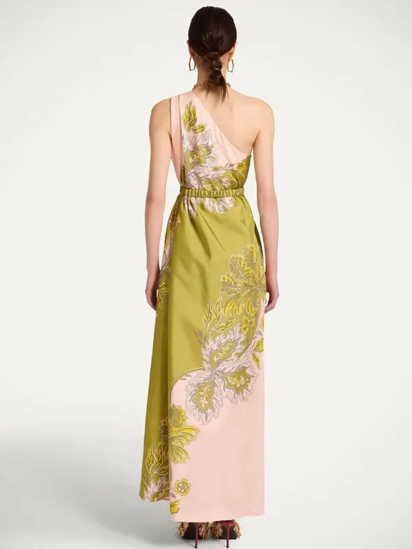 La DoubleJ Swathe Placée Pink Silk Twill Roy Dress