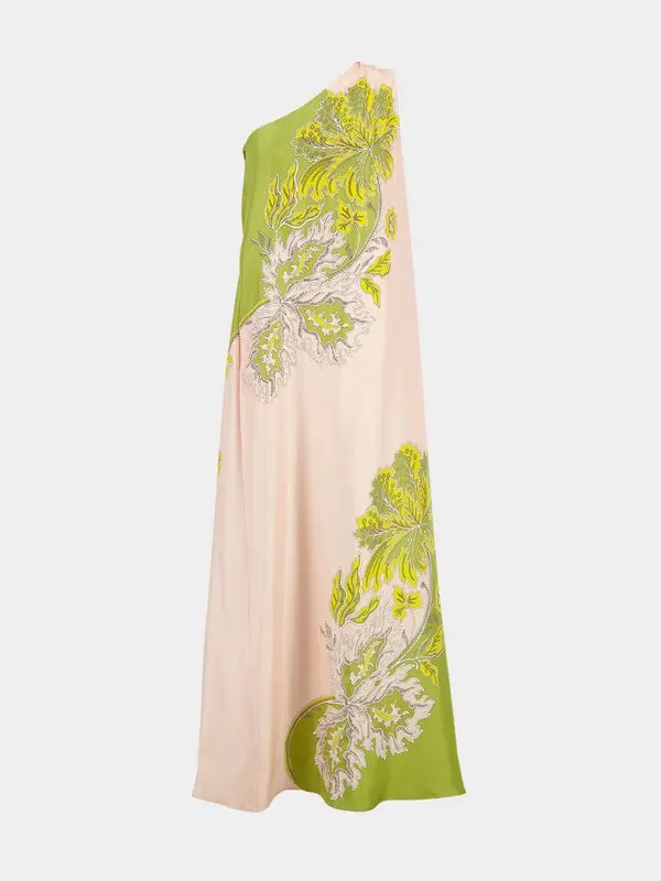 La DoubleJ Swathe Placée Pink Silk Twill Roy Dress