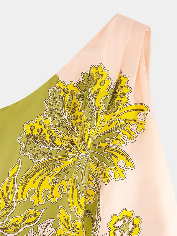 La DoubleJ Swathe Placée Pink Silk Twill Roy Dress