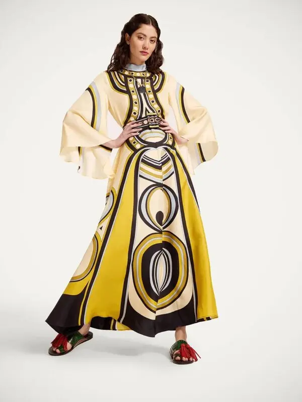 La DoubleJ Sanctuary Placée Silk Twill Maxi Dress