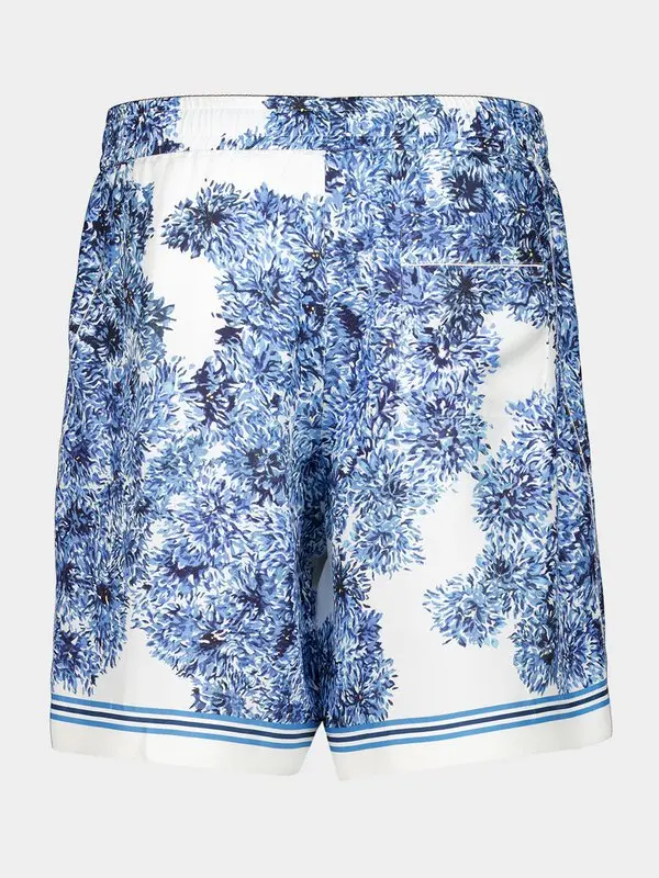 Givenchy Bermuda Shorts With Pompom Print - Blue