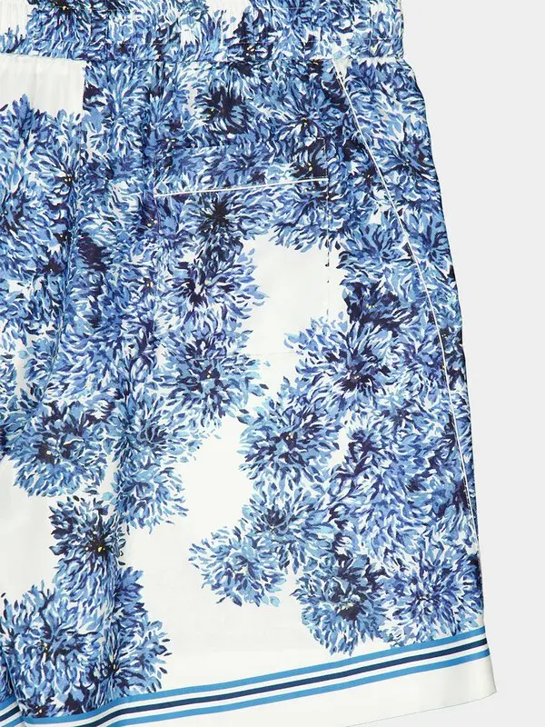 Givenchy Bermuda Shorts With Pompom Print - Blue