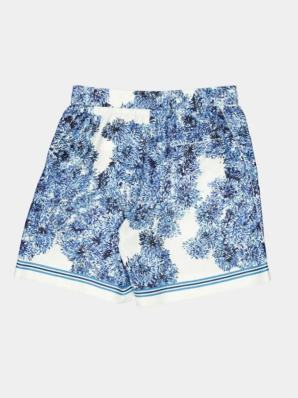 Givenchy Bermuda Shorts With Pompom Print - Blue