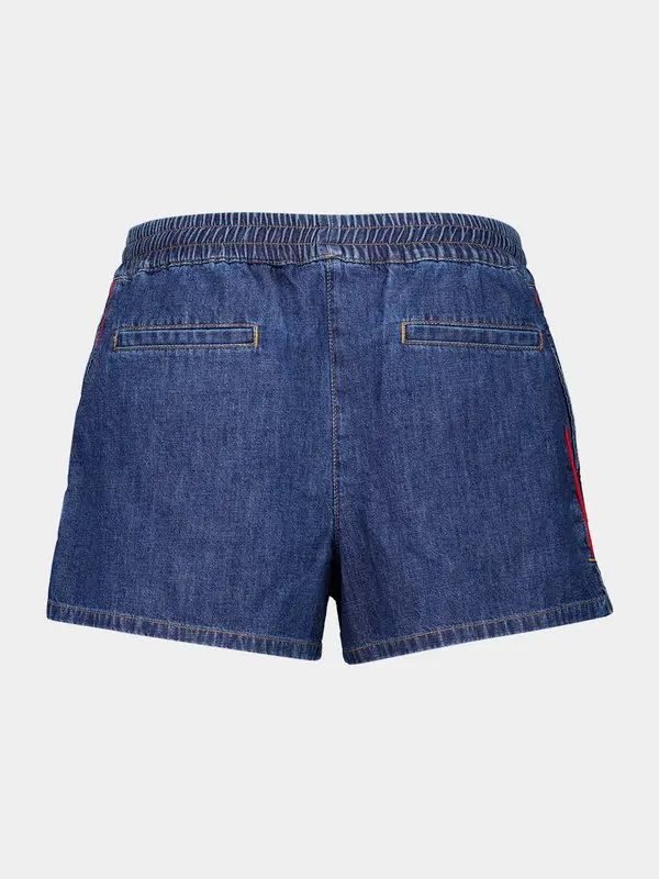 Valentino Garavani Denim Shorts - Blue