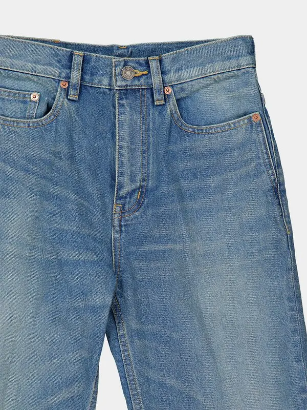 Saint Laurent Yves" Flared Jeans In Midi Denim