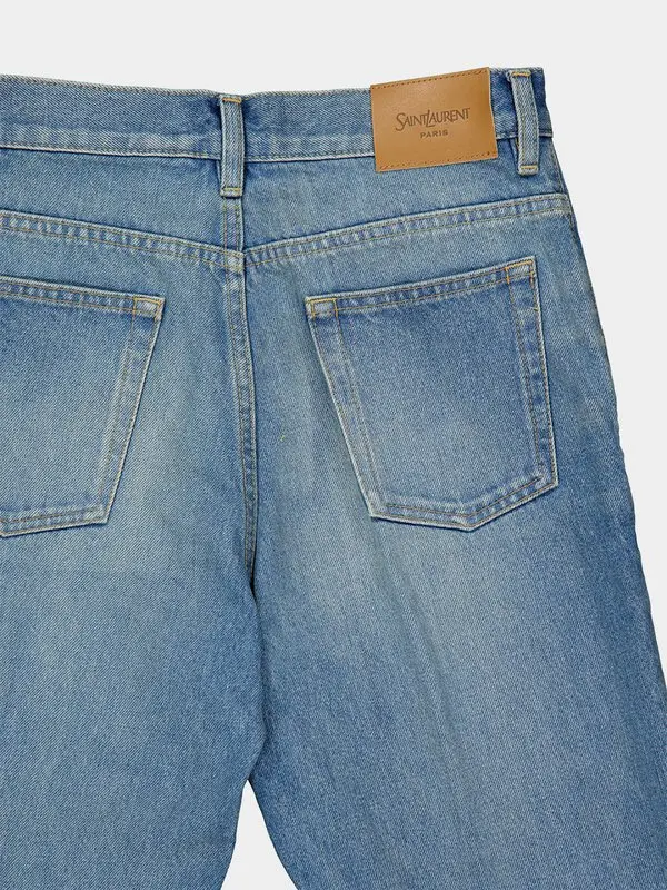 Saint Laurent Yves" Flared Jeans In Midi Denim