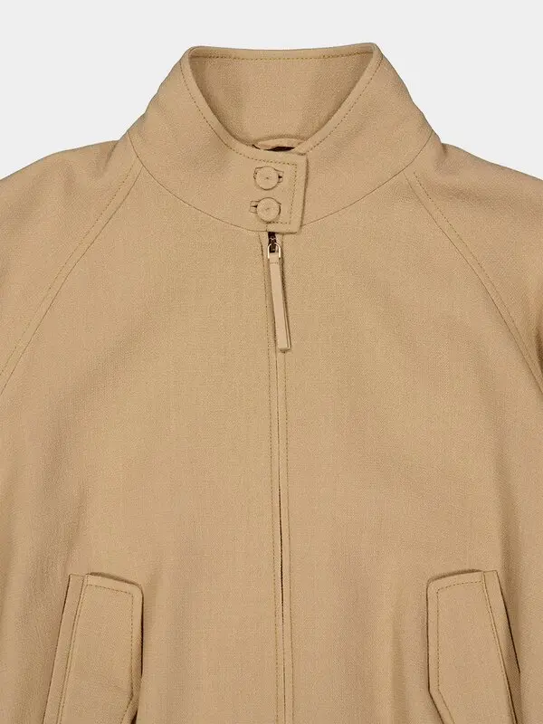 Gabriela Hearst Cropped Wool Jacket - Beige