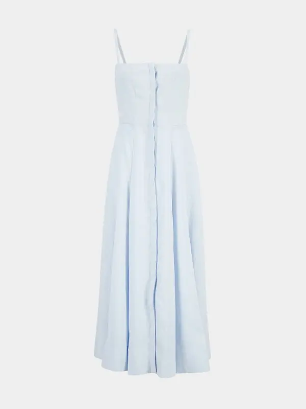 Gabriela Hearst Magritte Midi Dress - Blue