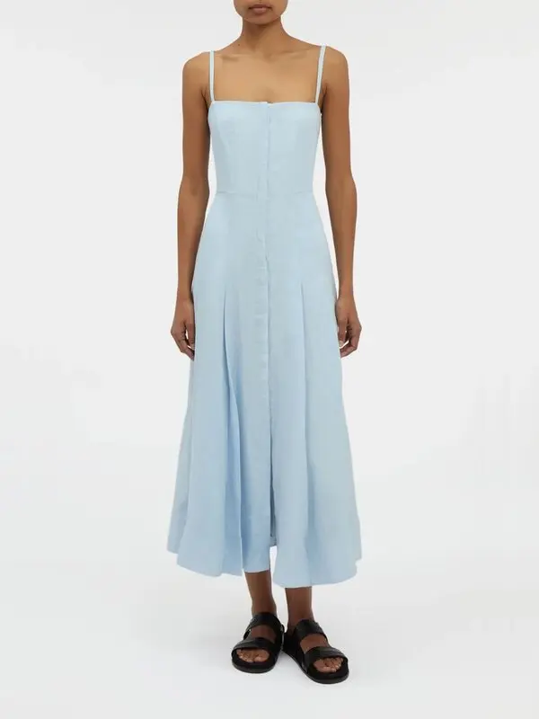 Gabriela Hearst Magritte Midi Dress - Blue