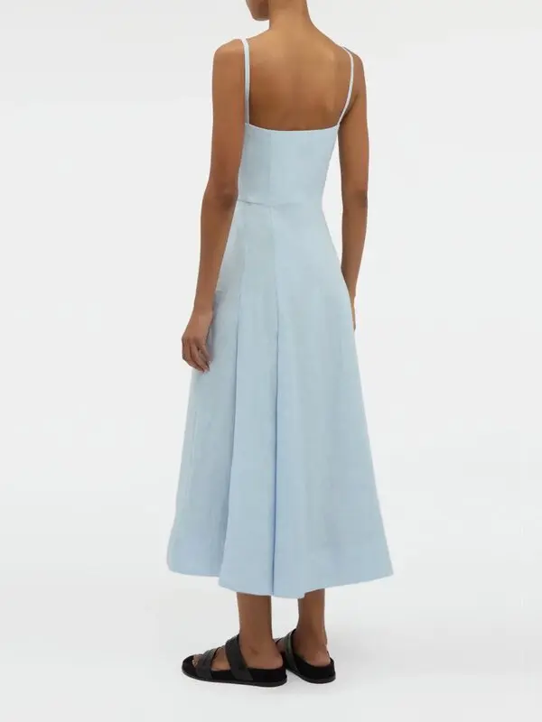 Gabriela Hearst Magritte Midi Dress - Blue