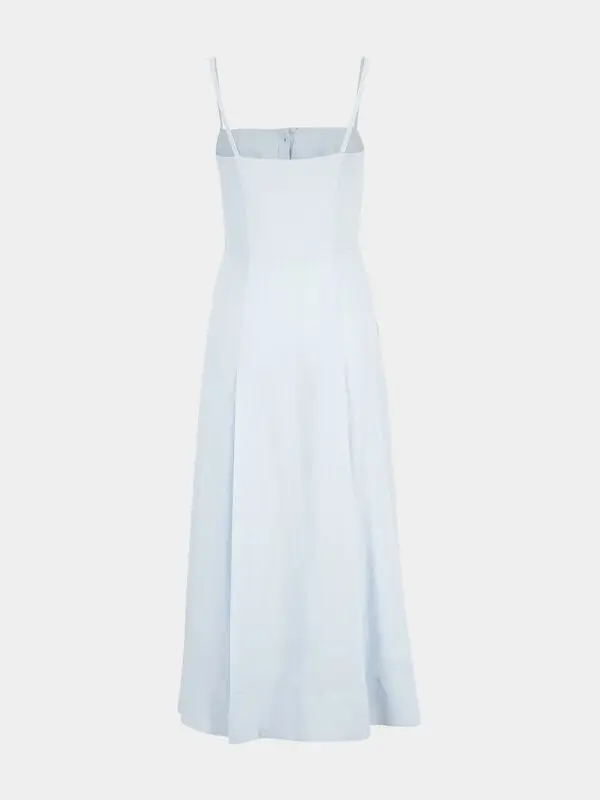 Gabriela Hearst Magritte Midi Dress - Blue