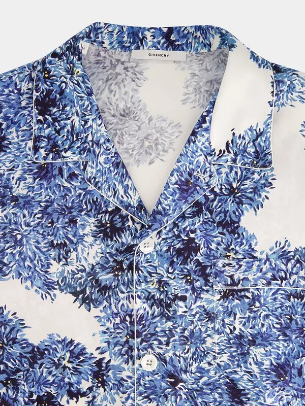 Givenchy Silk Shirt With Pompom Print - Blue