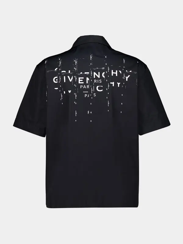Givenchy Poplin Shirt With Photographic Negative Print