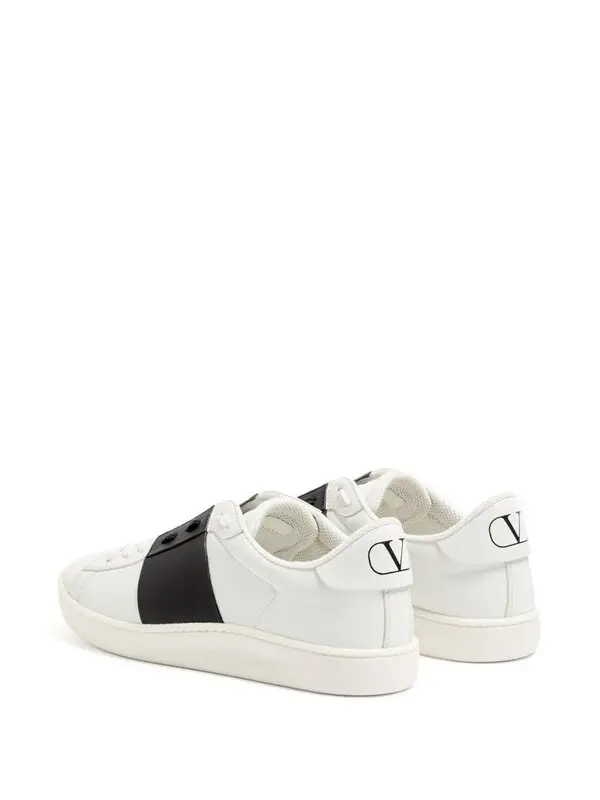Valentino Garavani Open Royco Leather Sneakers - White