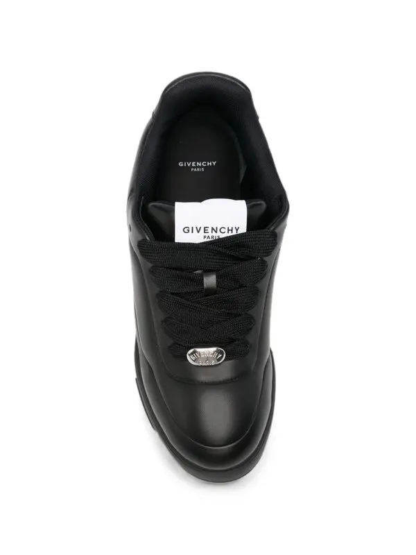 Givenchy Yard Leather Lace-up Sneakers - Black