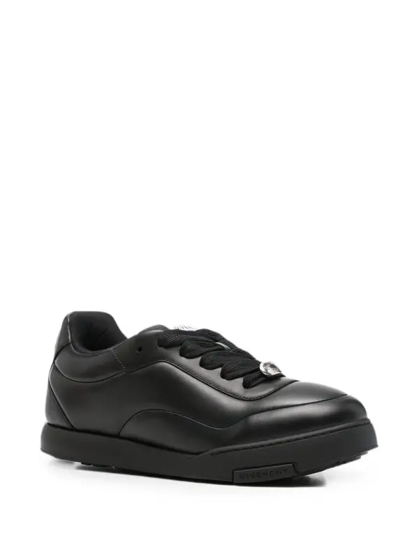 Givenchy Yard Leather Lace-up Sneakers - Black