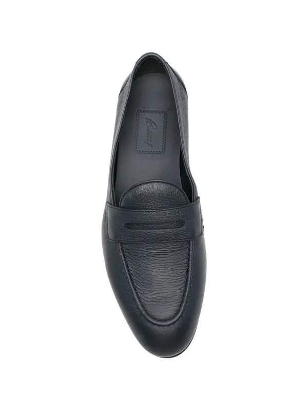 Brioni Appia Leather Penny Loafers - Blue