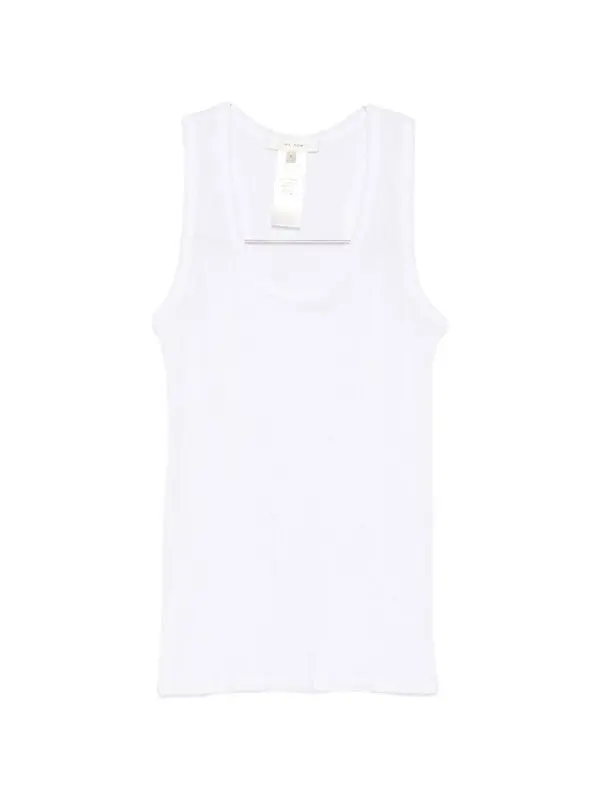 THE ROW Cendrea Cotton Tank Top - White