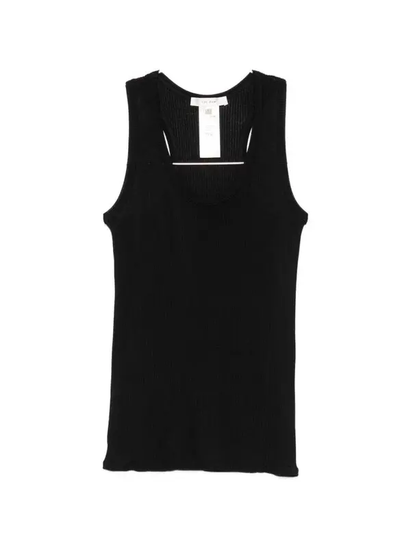 THE ROW Cendrea Cotton Tank Top - Black
