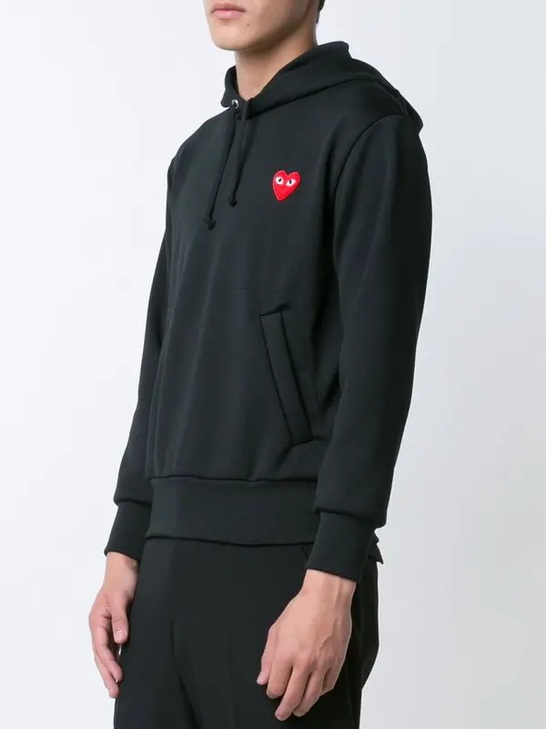 Play Comme Des Garcon Cotton Zip-up Hoodie