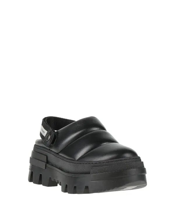 Premiata Leather Mules With Shearling Lining