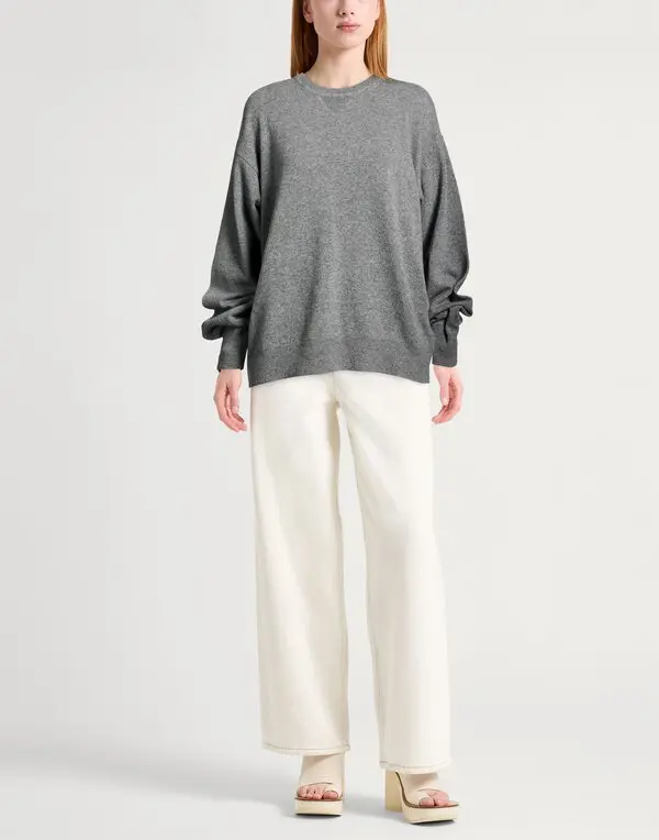 ANIYE BY Ribbed Crewneck Sweater In Polyamide, Wool, Viscose, Cashmere, And Elastane