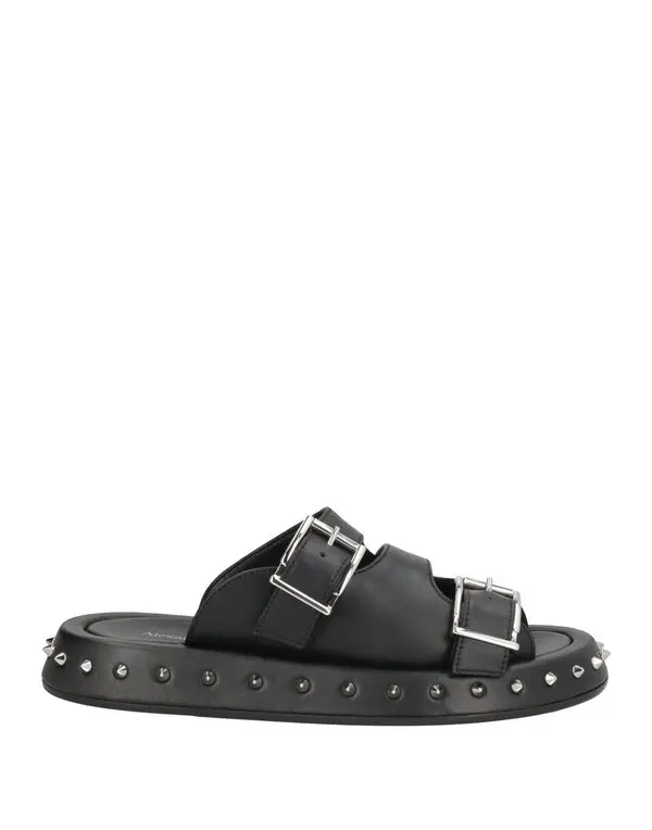 Alexander McQueen Leather Sandals With Stud Embellishments