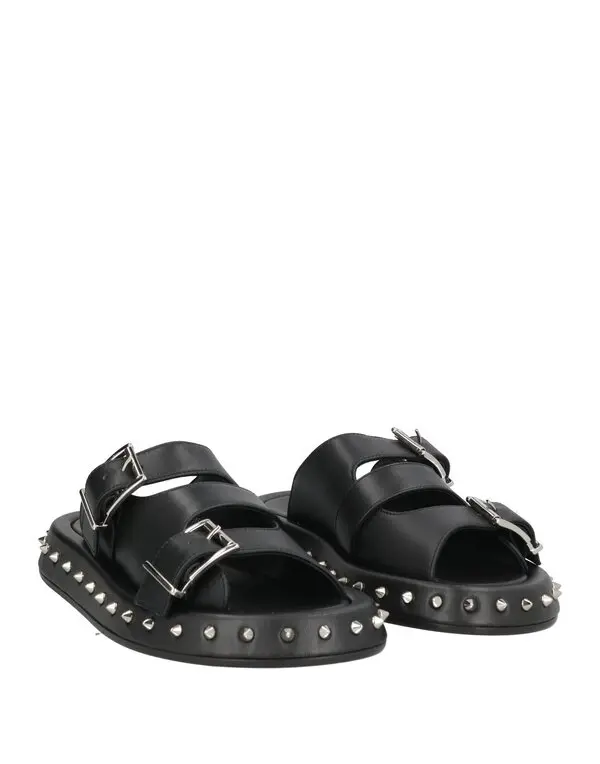 Alexander McQueen Leather Sandals With Stud Embellishments
